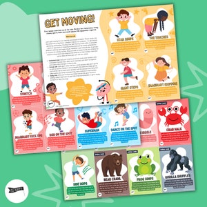Get Moving! Exercise Flashcards for Kids - 20 Fun and Child-friendly ...