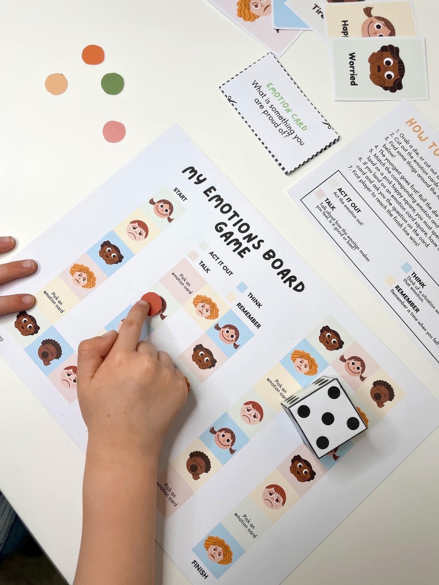 Emotions Board Game for Kids | Fun Way to Learn About Emotions ...