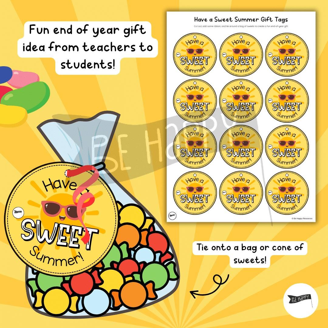 Have a Sweet Summer Gift Tags | Printable Tags for End of Year Gifts ...