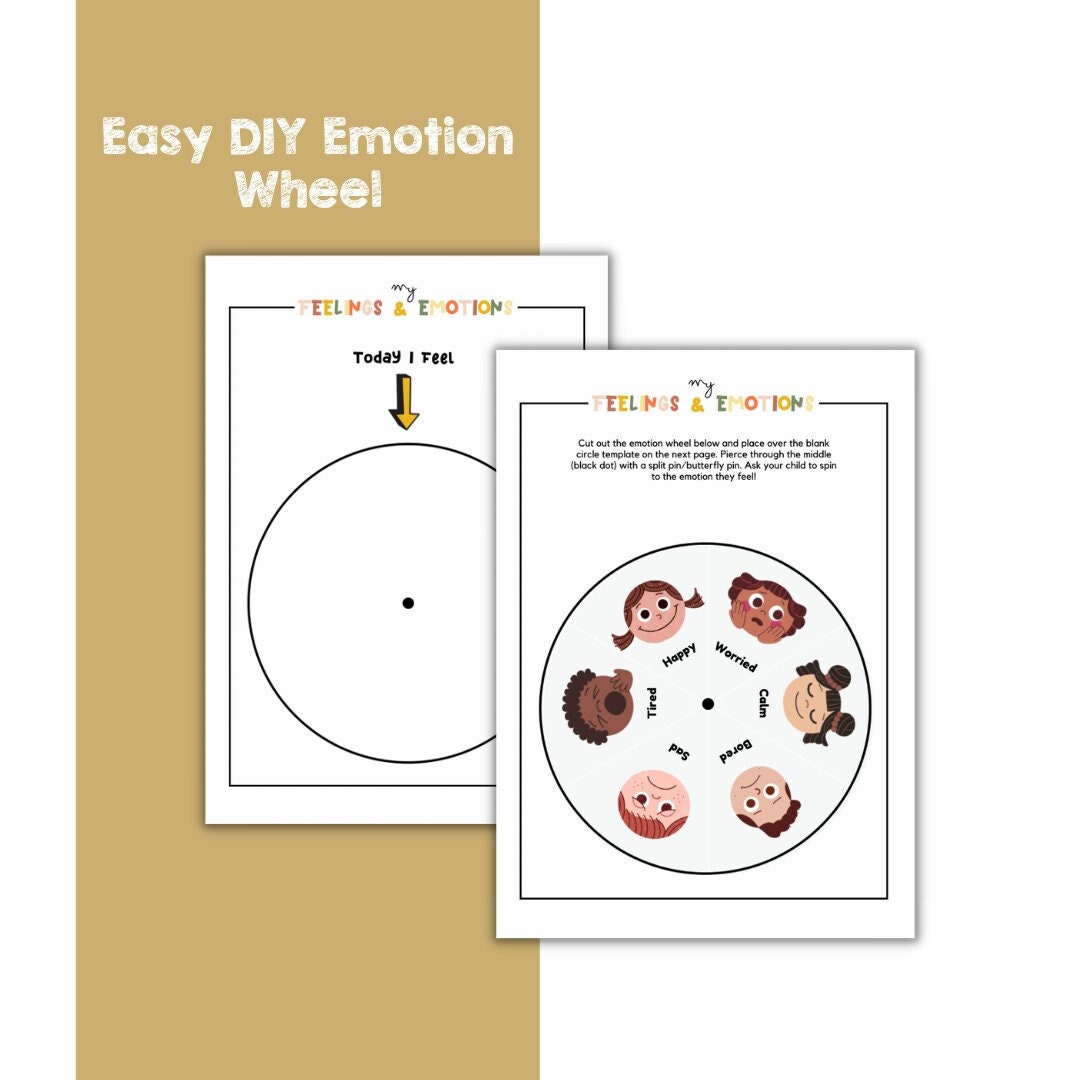 DIY Printable Emotion Wheel for Kids - Etsy Canada