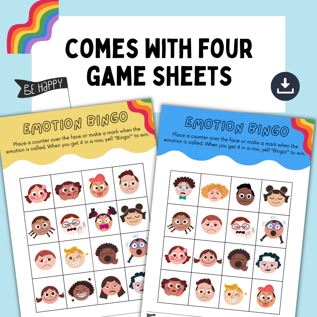 Emotion Bingo | Printable Game for 2-4 Players | Early Years Learning ...