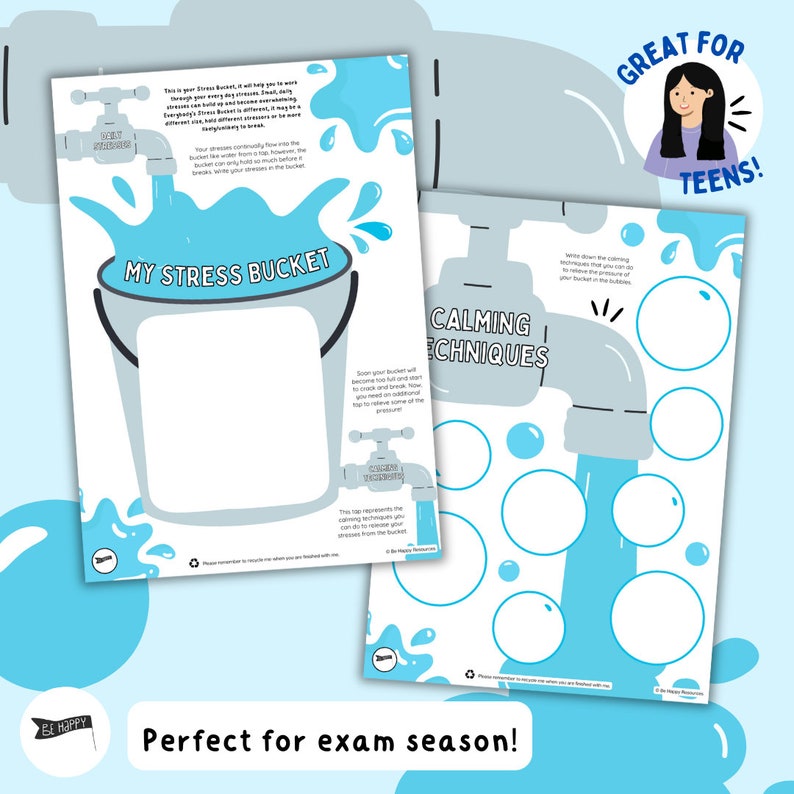 Stress Bucket Exercise - Children and Teens - Explore and Manage Stress ...