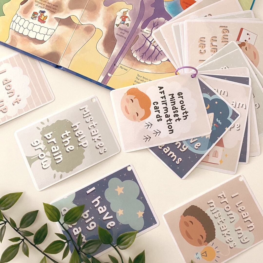 Growth Mindset Affirmation Cards for Children | 20 Affirmation Cards ...