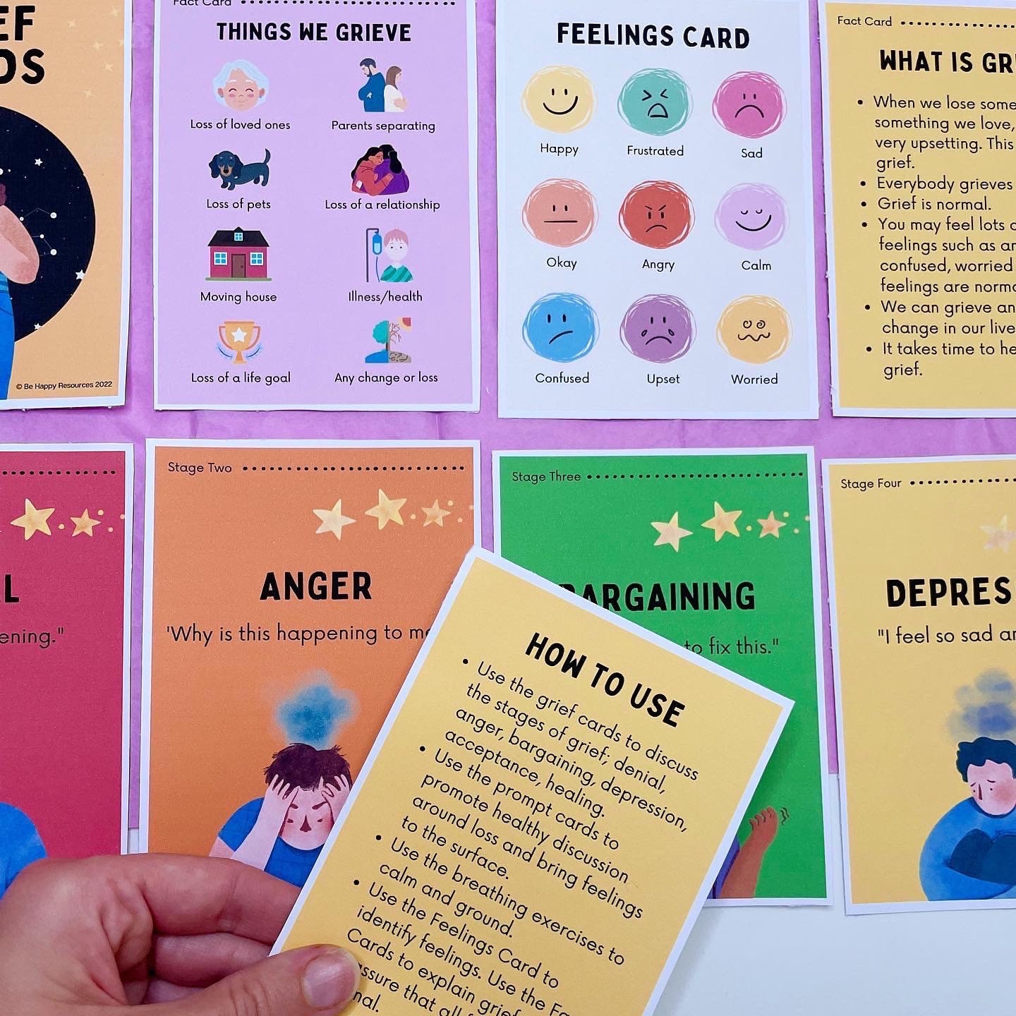 Grief Cards for Kids | Help Children Understand Grief | Age 5 ...