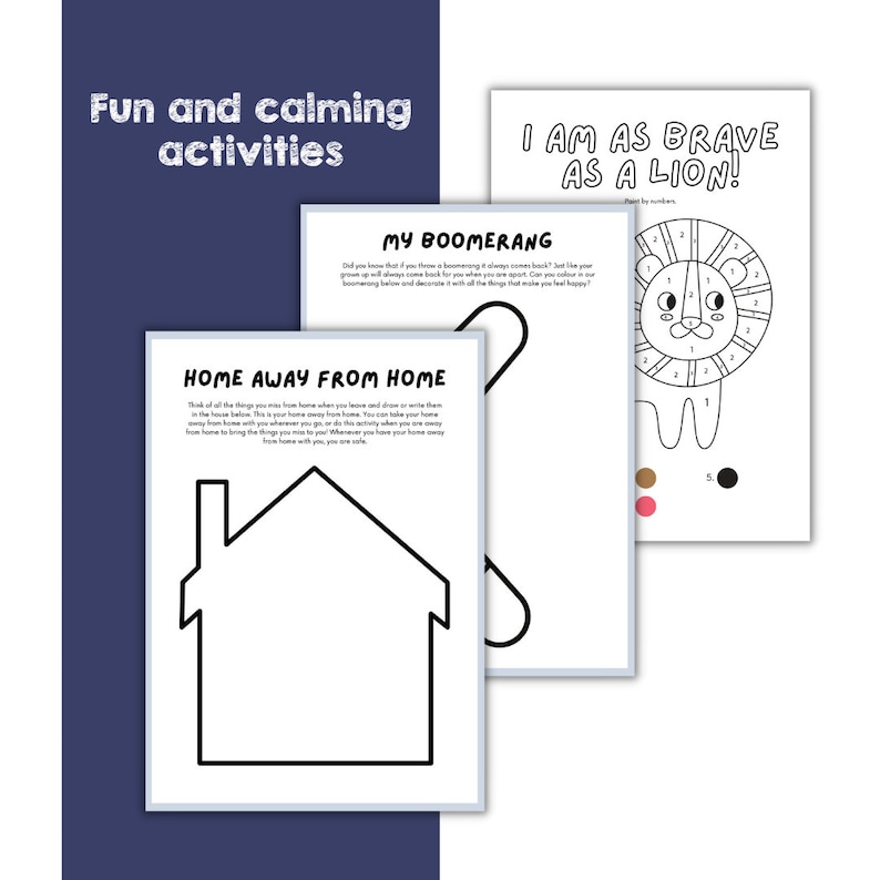 Separation Anxiety Resource Pack | Age 4-8 | Children's Anxiety ...