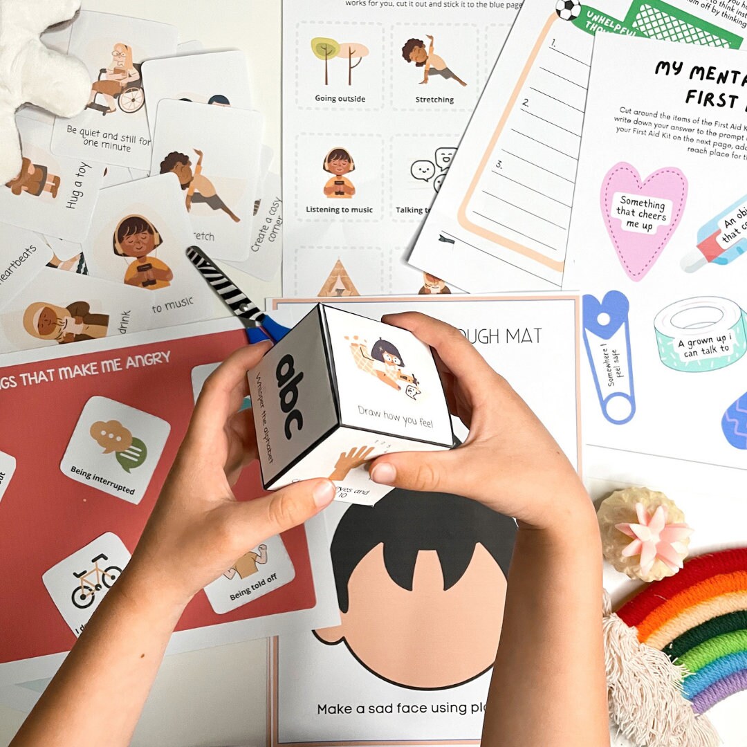 Coping Dice for Kids | Roll a Calming Strategy - Etsy