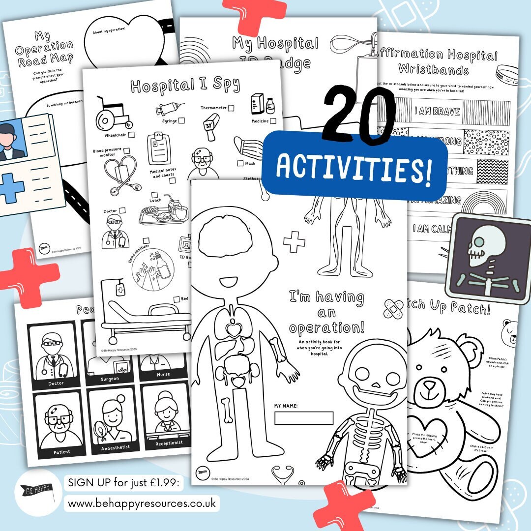 I'm Having an Operation! - Calming Hospital Activity Book for Kids ...
