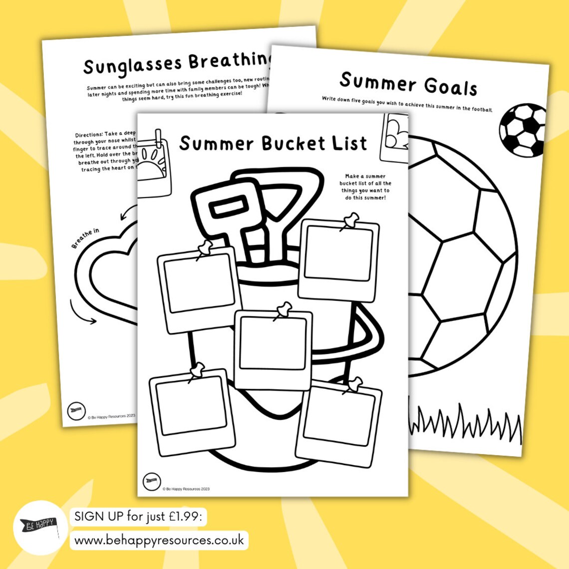 Summer Mindful Journal for Kids - Calming Printable Booklet - 25 ...