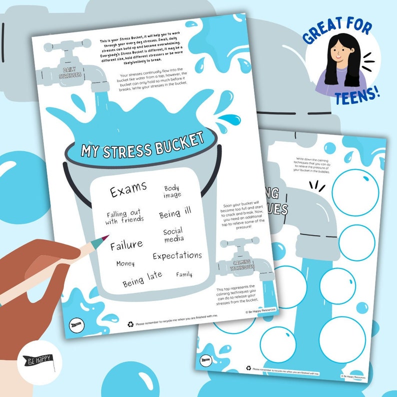 Stress Bucket Exercise - Children and Teens - Explore and Manage Stress ...