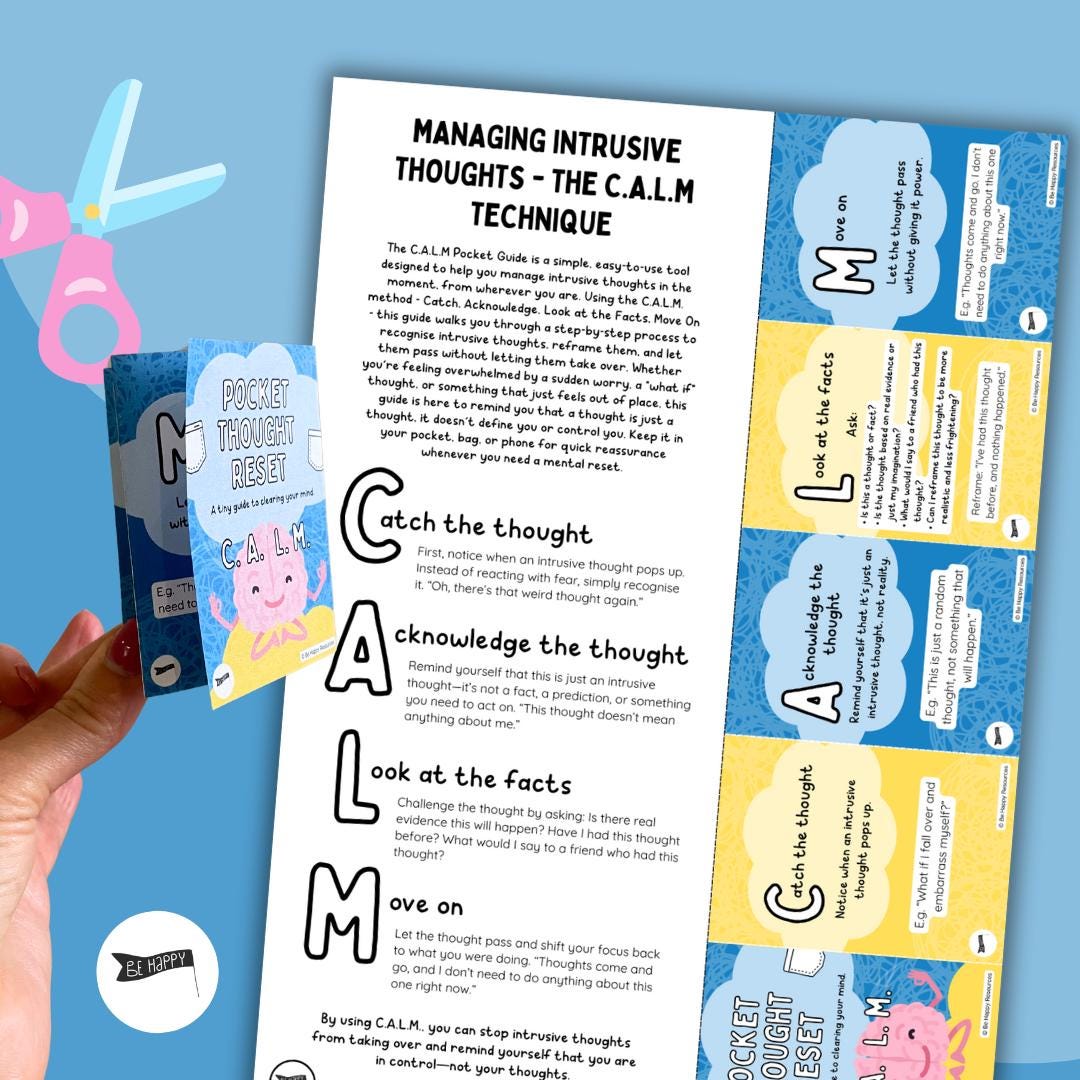 Pocket Thought Reset | the C.A.L.M Technique | Manage Intrusive ...