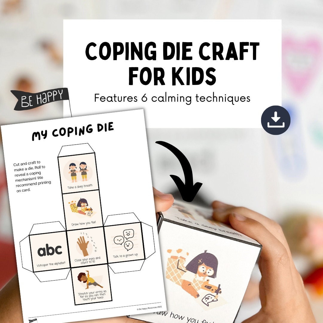 Coping Dice for Kids | Roll a Calming Strategy - Etsy