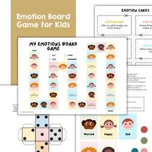 Emotions Board Game for Kids | Fun Way to Learn About Emotions ...