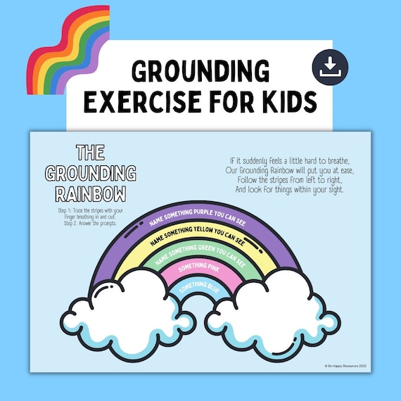 The Grounding Rainbow Calming Strategies for Kids Download - Etsy