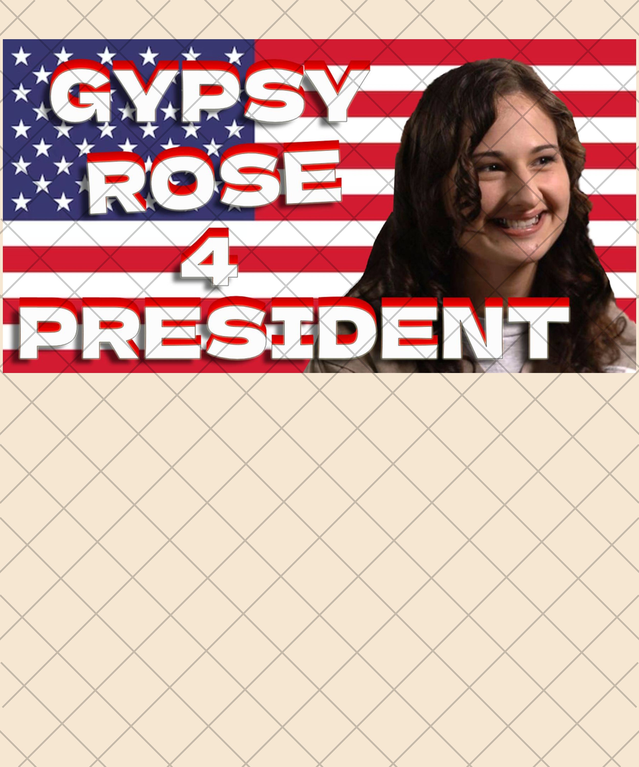 Gypsy Rose Blanchard Png, Gypsy Rose for President Png, Vintage 90s ...