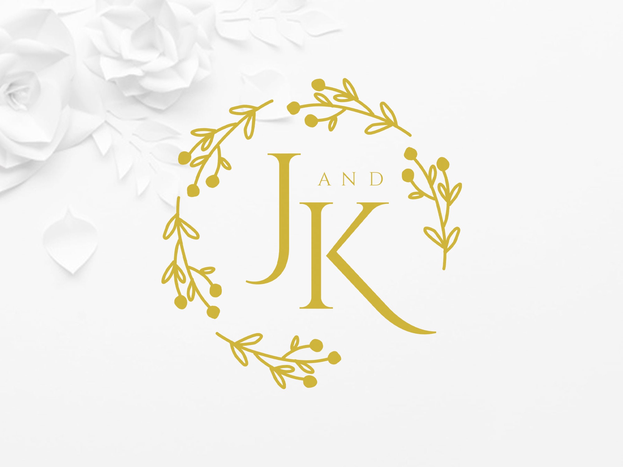 Logotipo de las iniciales logotipo de pareja diseño del | Etsy