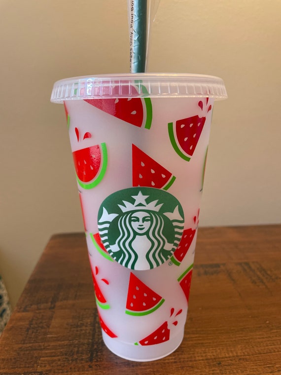 Watermelon Starbucks Cold Cup | Etsy