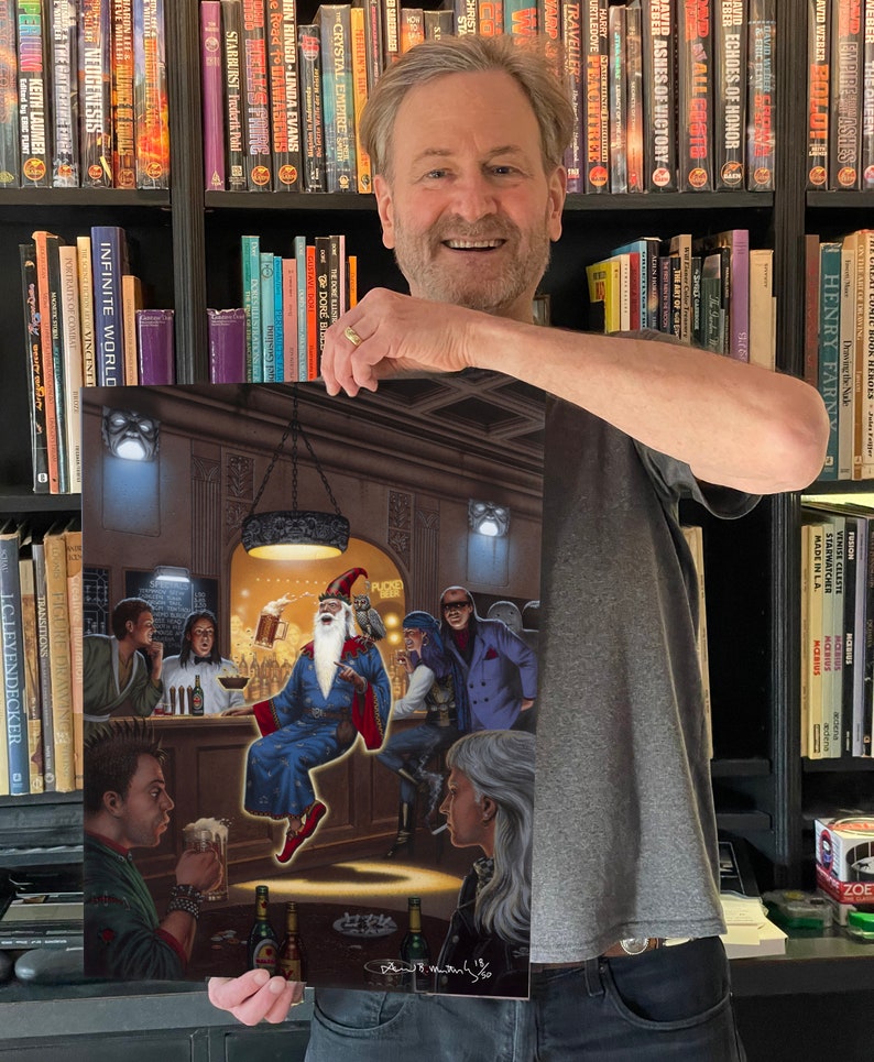 WIZARD at the BAR Art Print, Signed and Numbered by the Artist on Epson ...