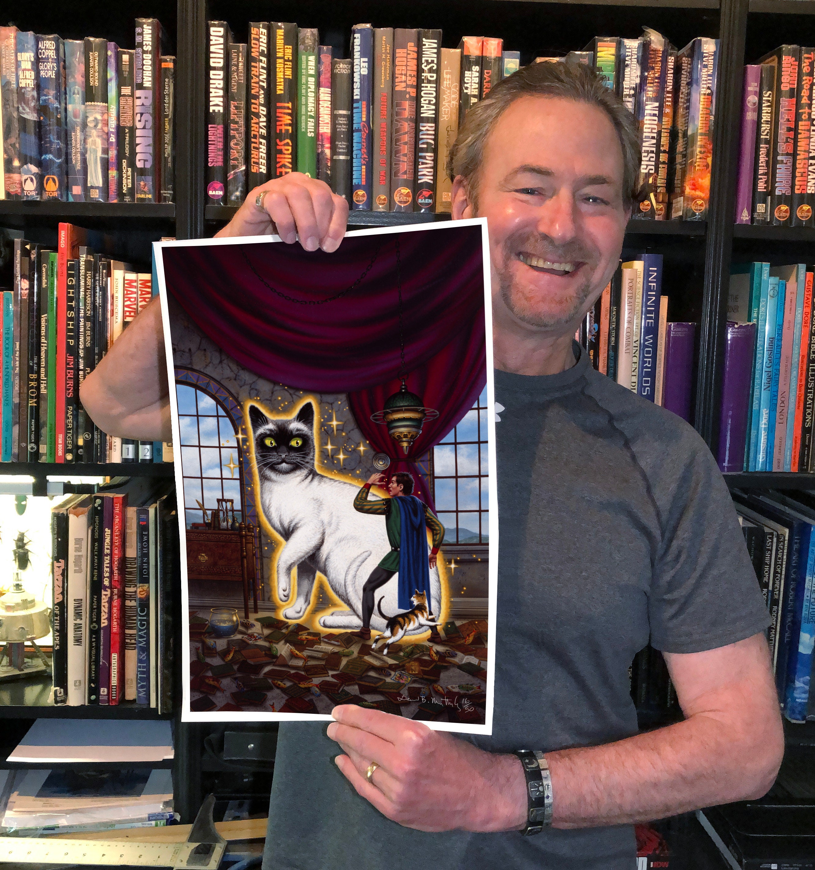 THE CAT WIZARD Art Print, Signed and Numbered by the Artist on Epson ...