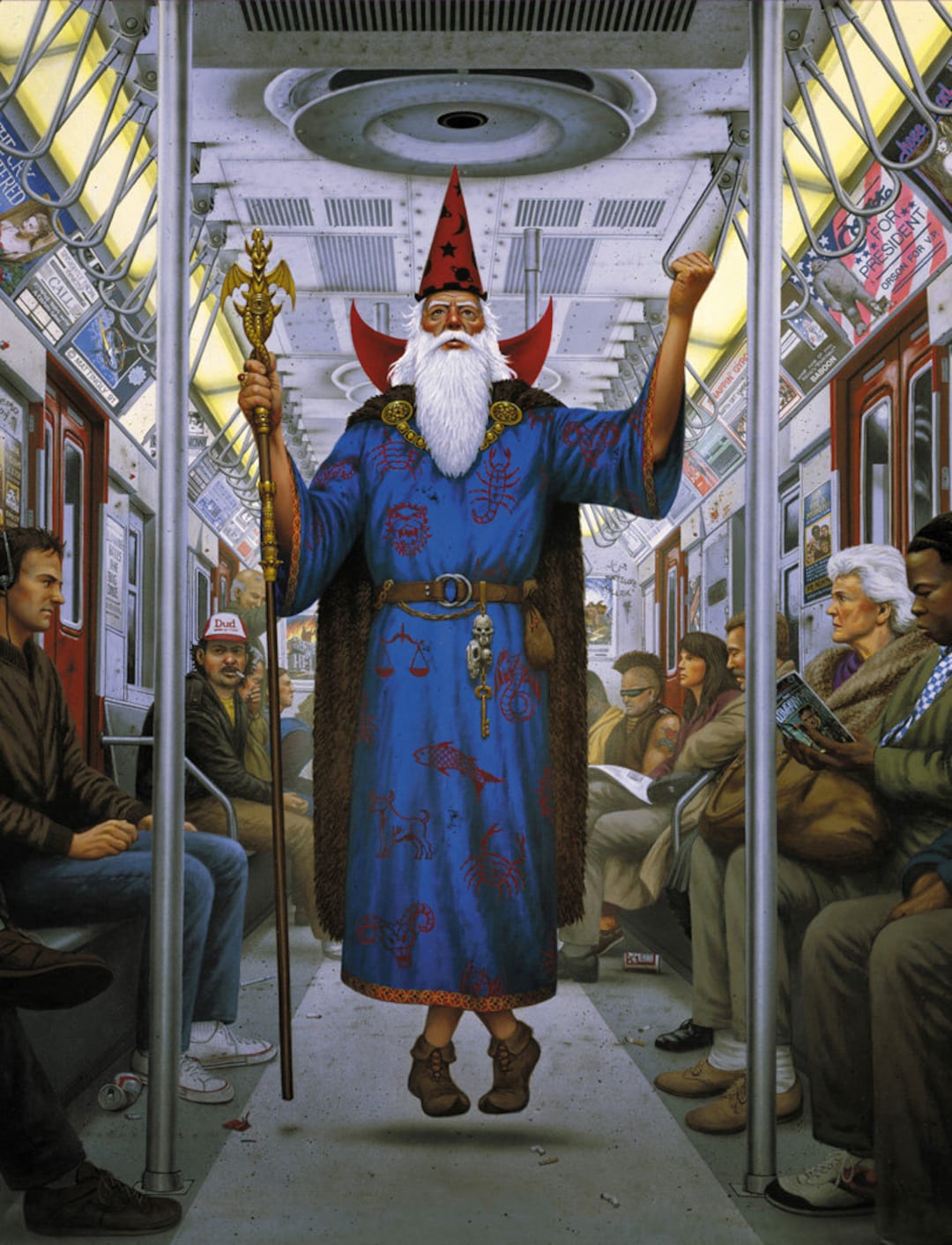 THE SUBWAY WIZARD Art Print, Signed by the Artist on Epson Art Velvet ...