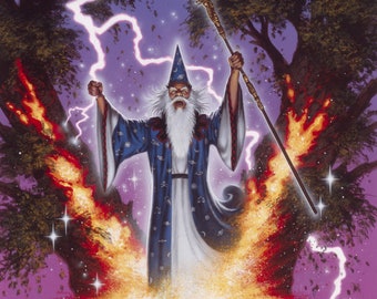 THE SUBWAY WIZARD Art Print, Signed by the Artist on Epson Art Velvet ...