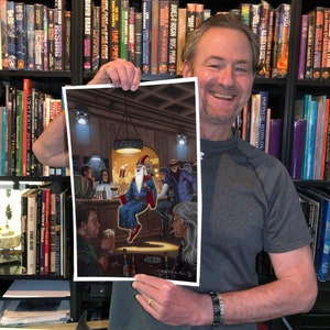 WIZARD at the BAR Art Print, Signed and Numbered by the Artist on Epson ...