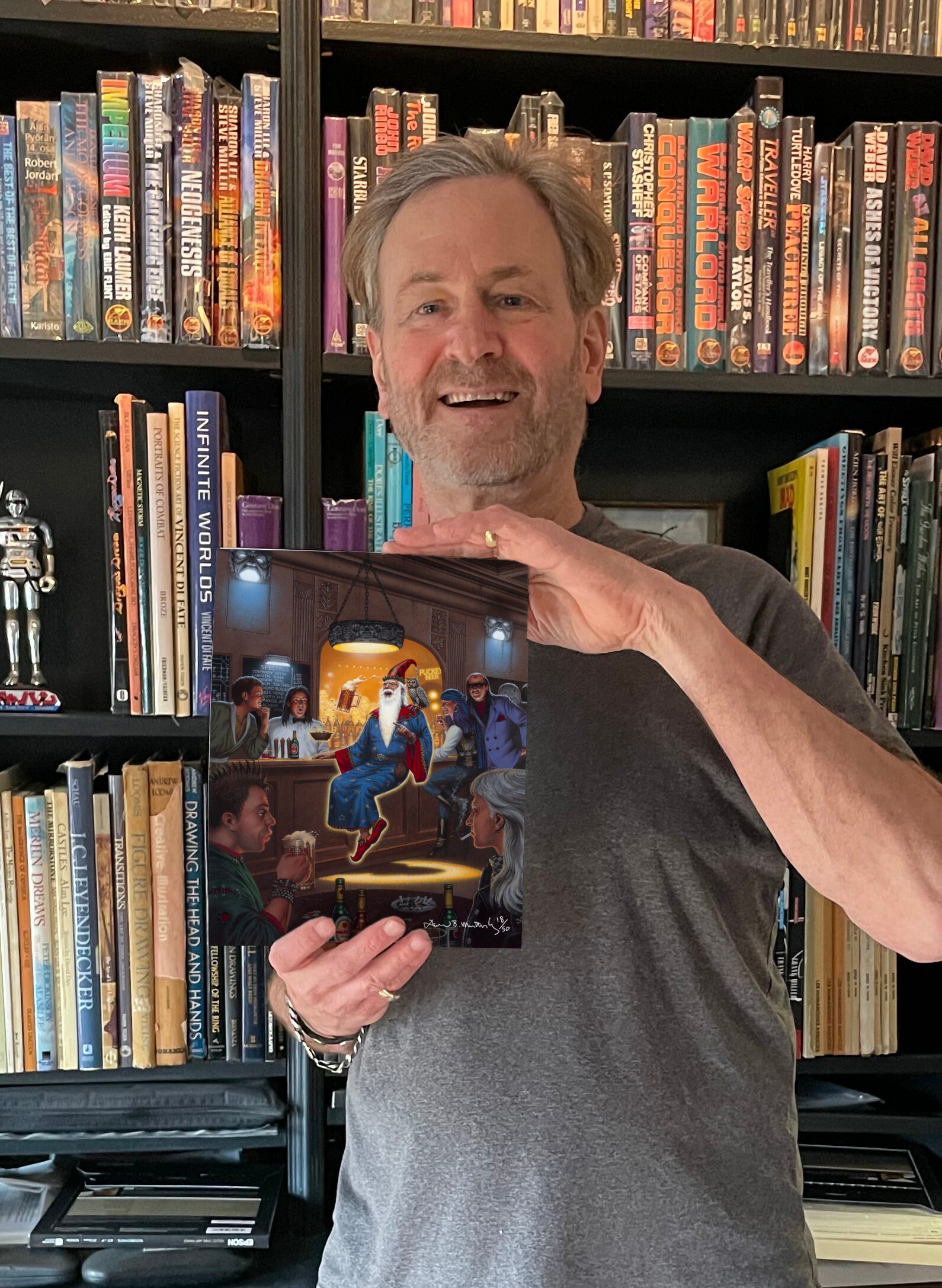 WIZARD at the BAR Art Print, Signed and Numbered by the Artist on Epson ...