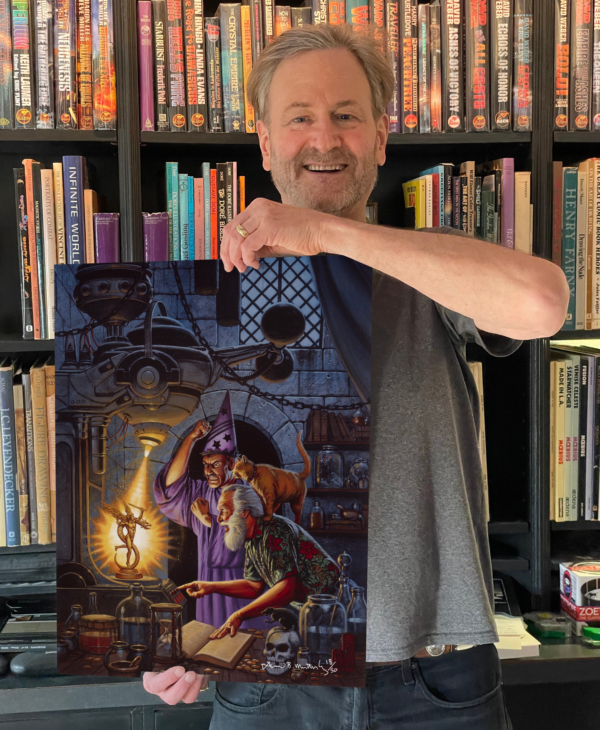 THE GOLDEN WIZARD Art Print, Signed and Numbered by the Artist on Epson ...