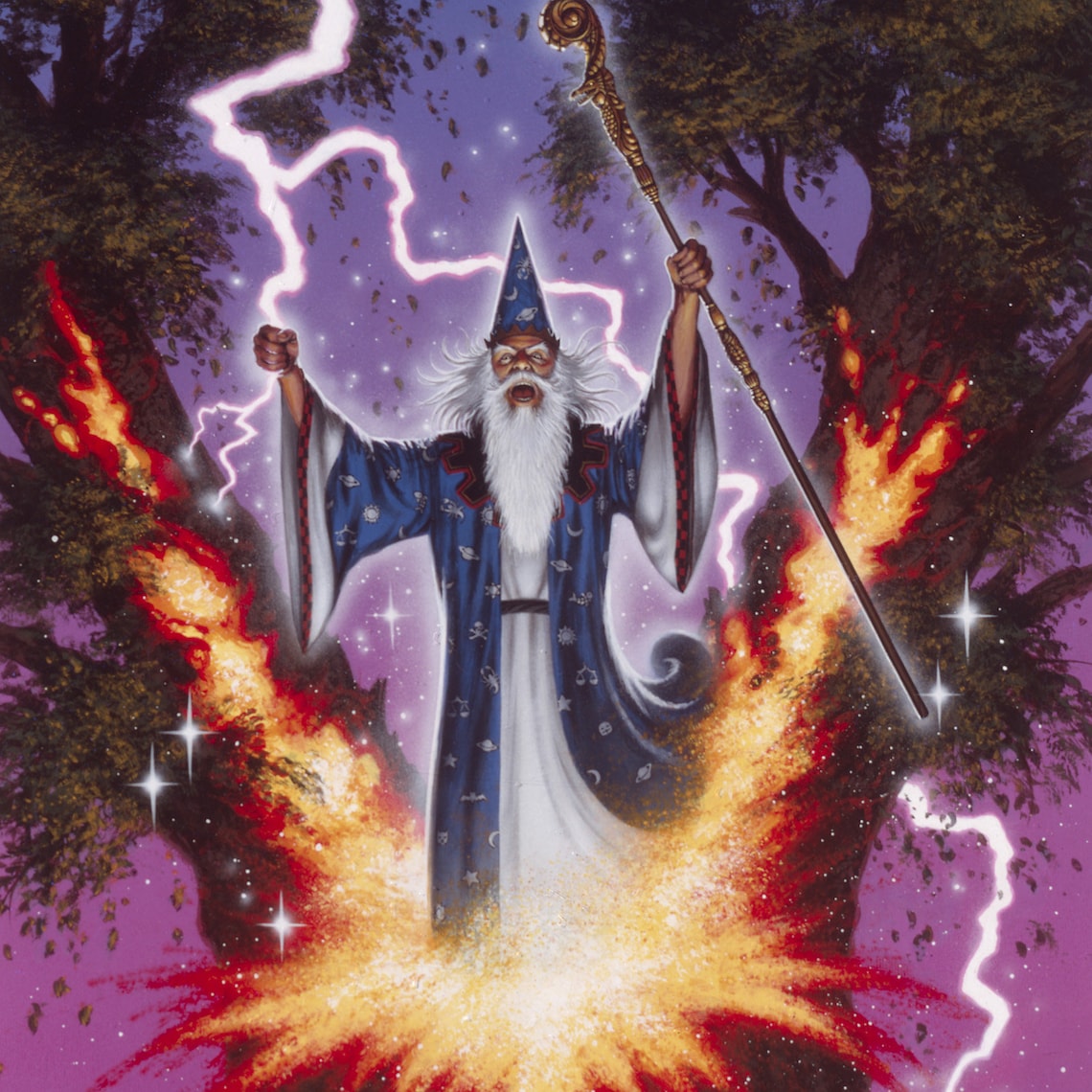 THE LIGHTNING WIZARD Art Print Signed and Numbered by the - Etsy