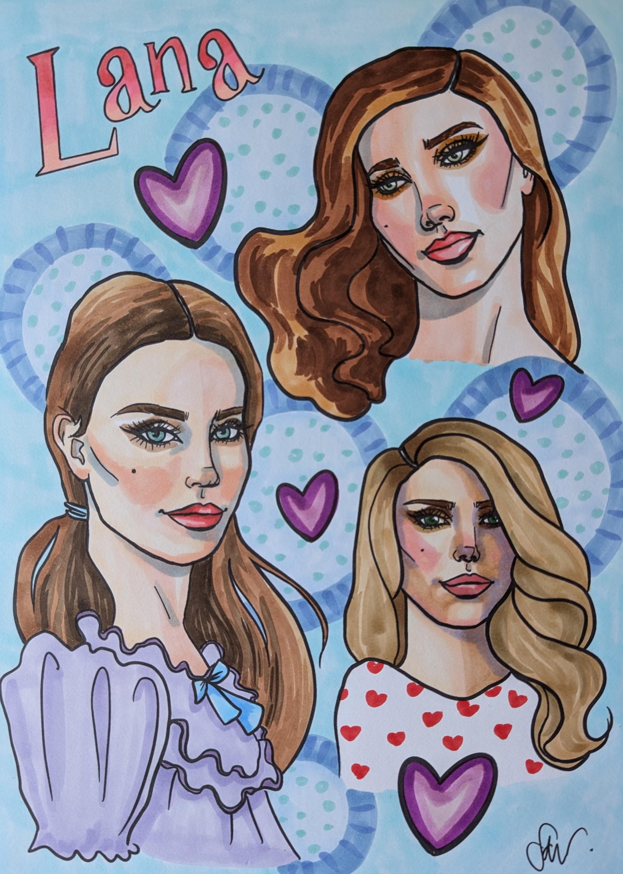 Lana Del Rey Colouring Page. Download and Colour at Home - Etsy