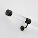 Clear Handrail With Solid Brass Brackets and End Caps 38mm Modern Hand ...