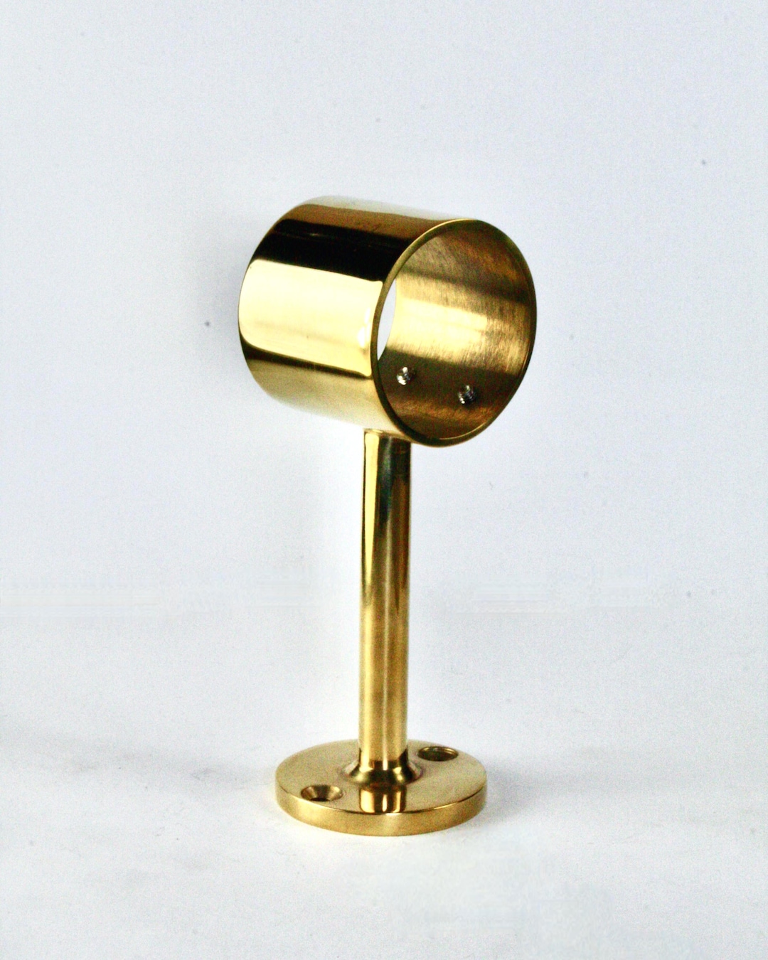 Solid Brass Bracket for 38mm Pole With Tall Projection - 1.5" Diameter ...