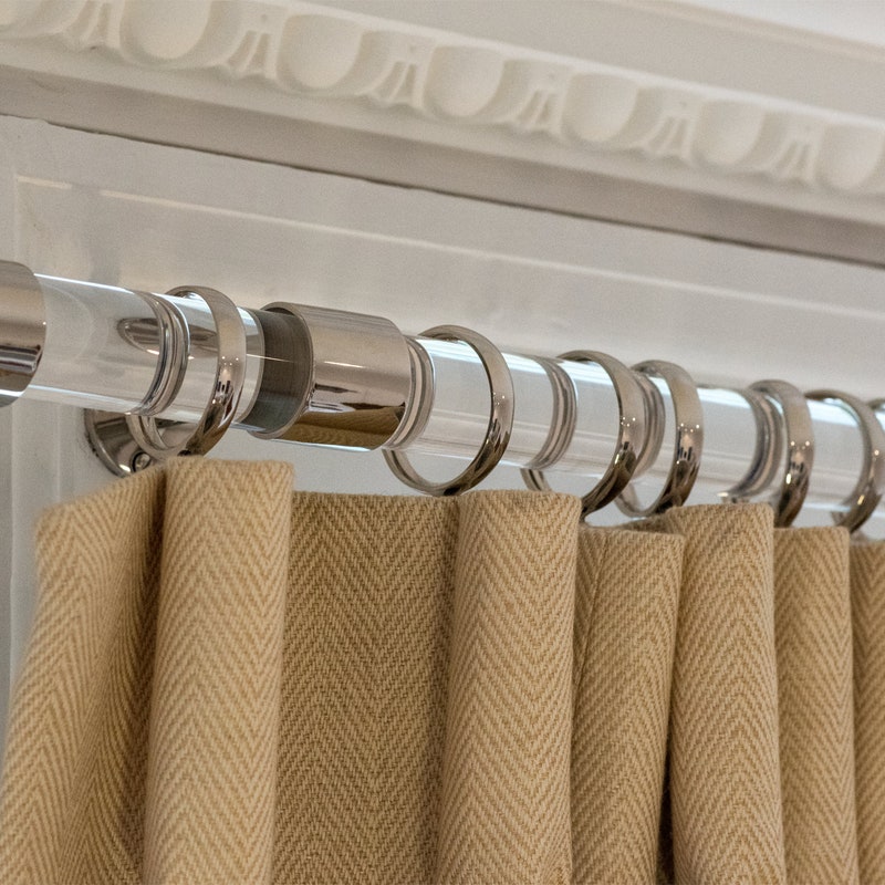 Clear Curtain Rod - Etsy