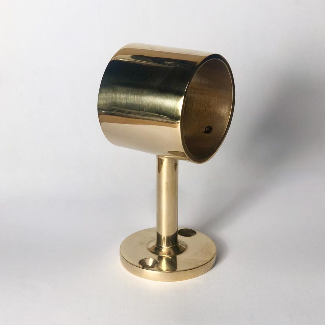 Solid Brass Bracket For 38mm Pole 15 Diameter Rods Etsy 4227