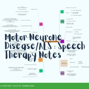 Motor Neurone Disease/als: Speech Therapy Notes - Etsy UK