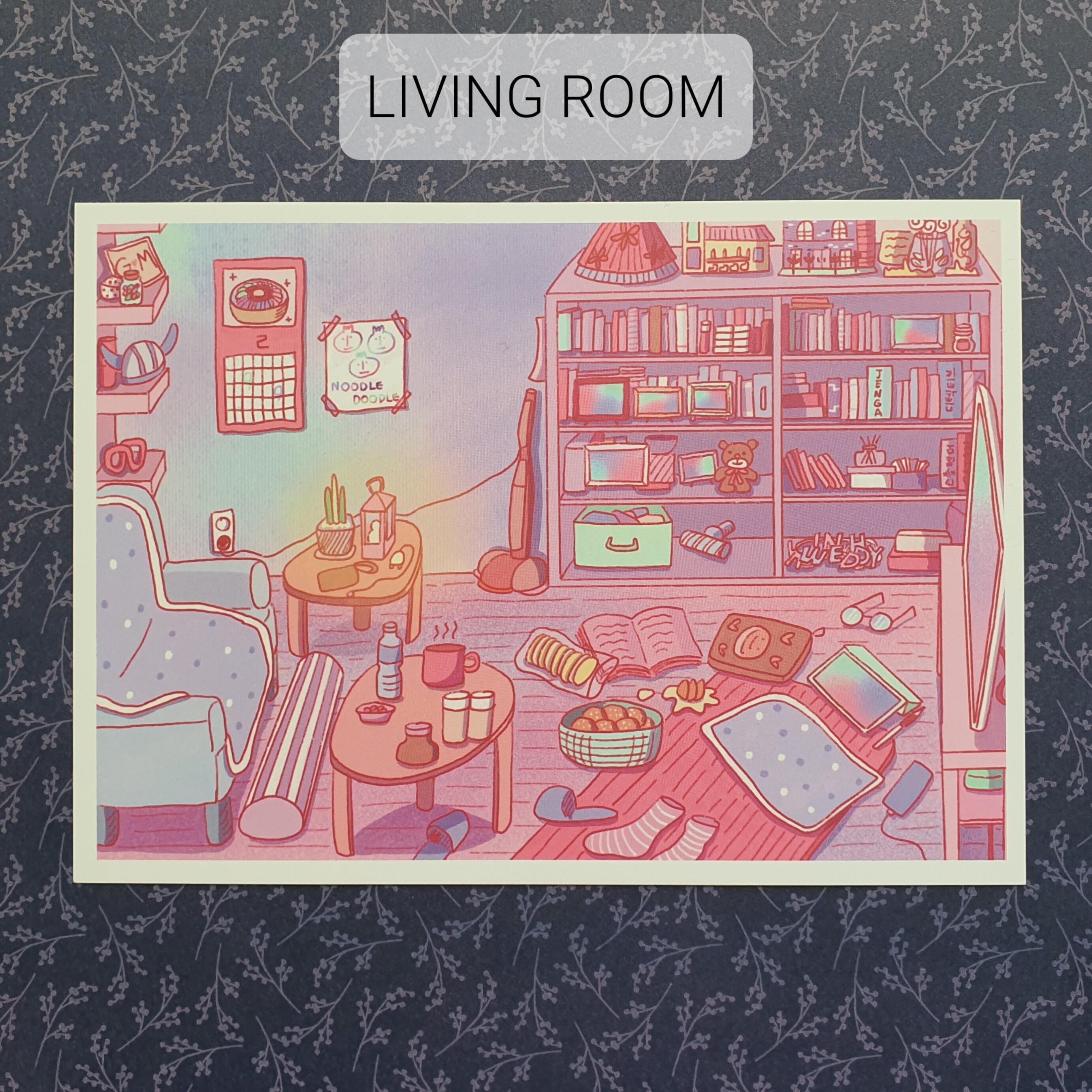 Pastel House Venue Postcards / Mini Posters set of 4 - Etsy