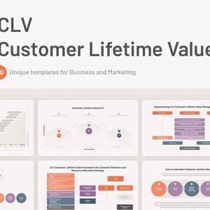 CLV Customer Lifetime Value Methods, Models and Templates for Keynote ...