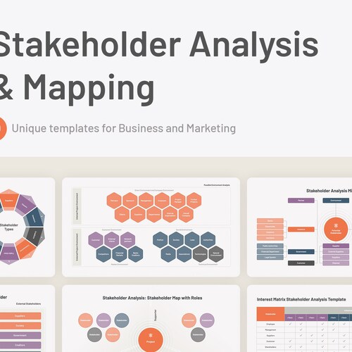 Stakeholder Analysis and Mapping for Powerpoint - Etsy