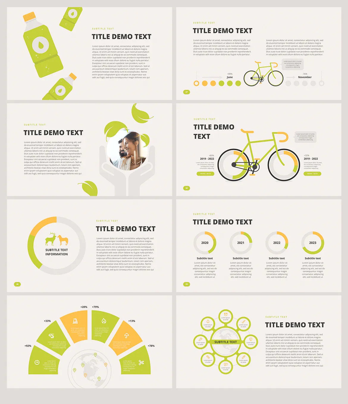 Organic Powerpoint Template - Etsy