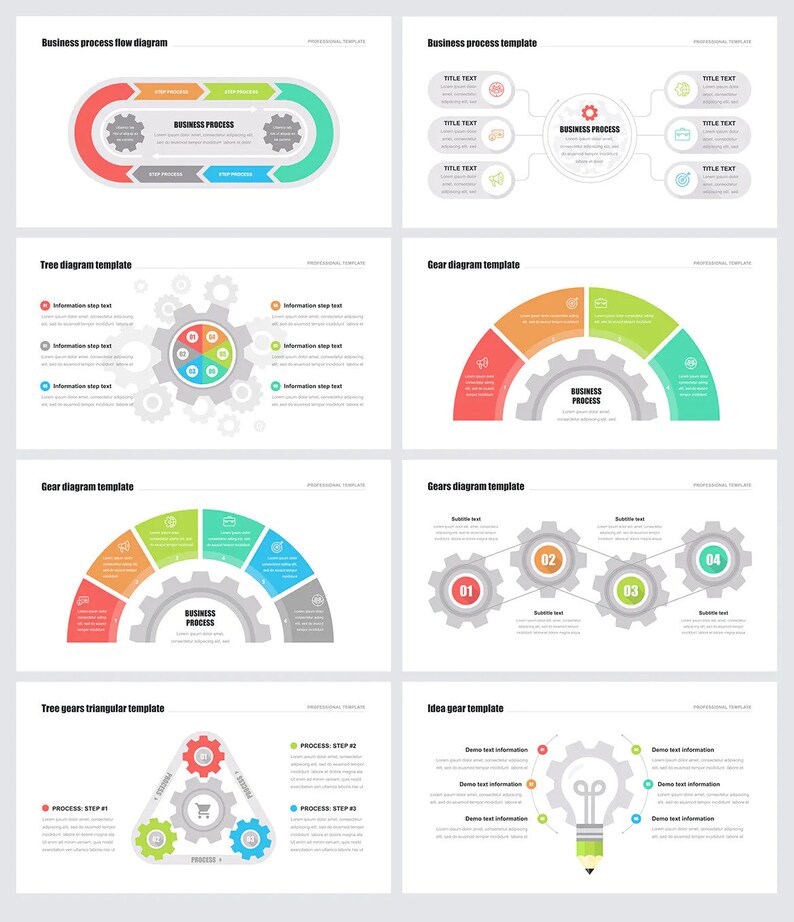 Gears Powerpoint Templates - Etsy