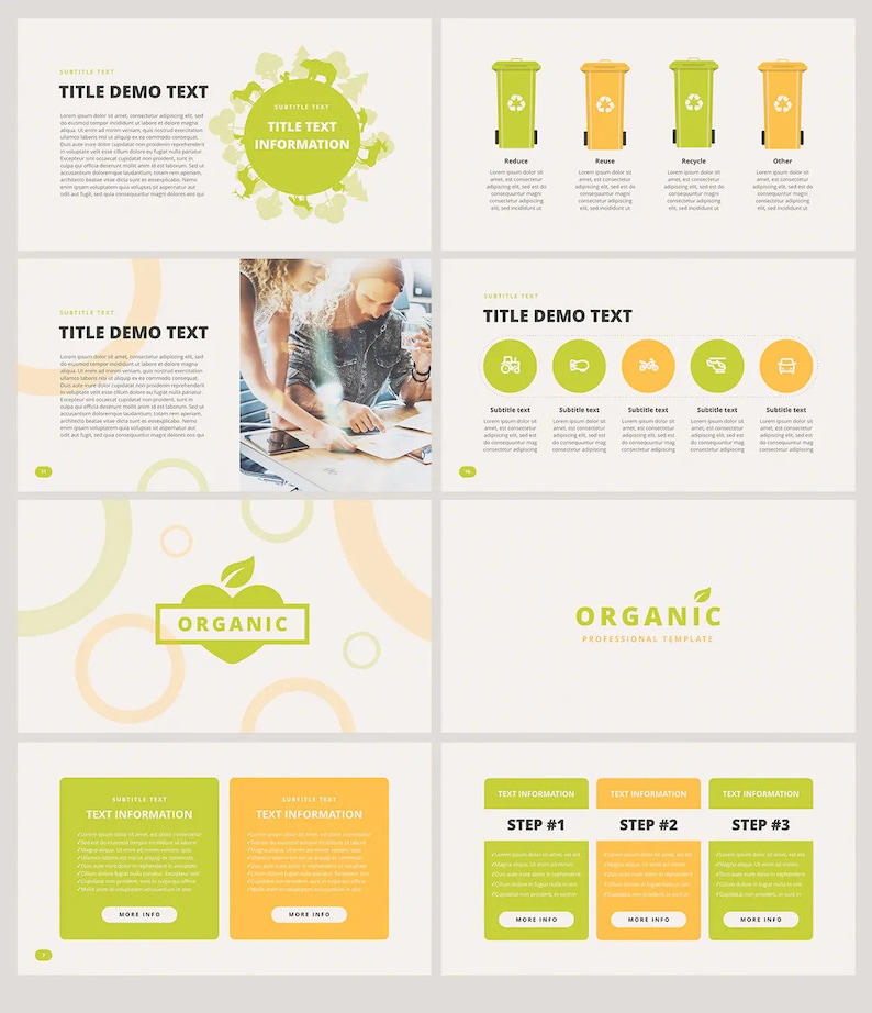 Organic Powerpoint Template - Etsy