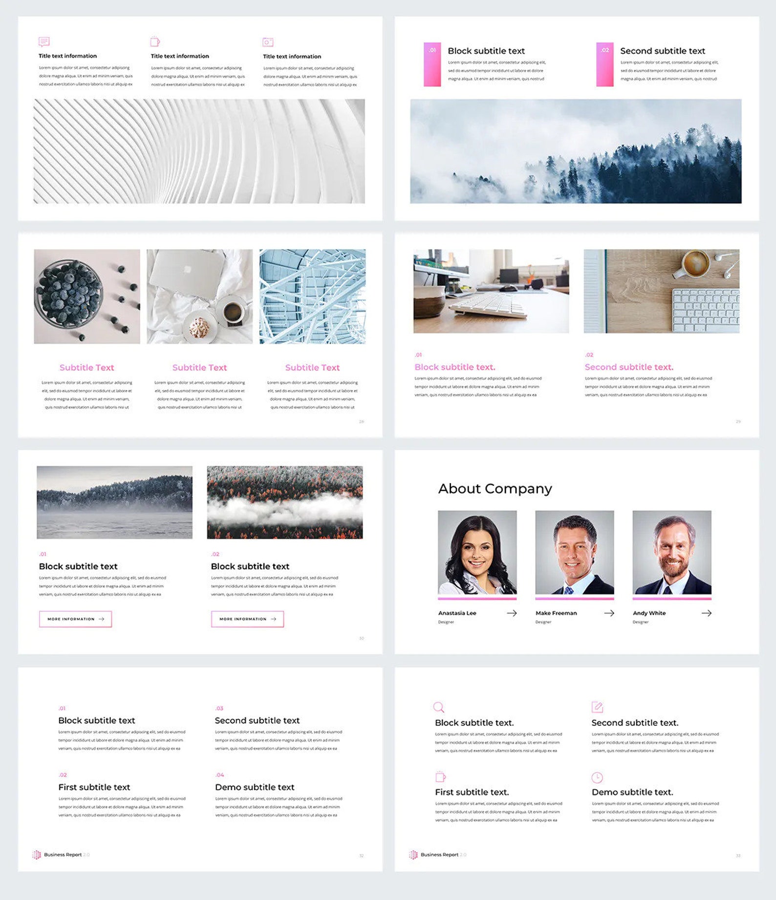 Business Report 2.0 Powerpoint Template - Etsy