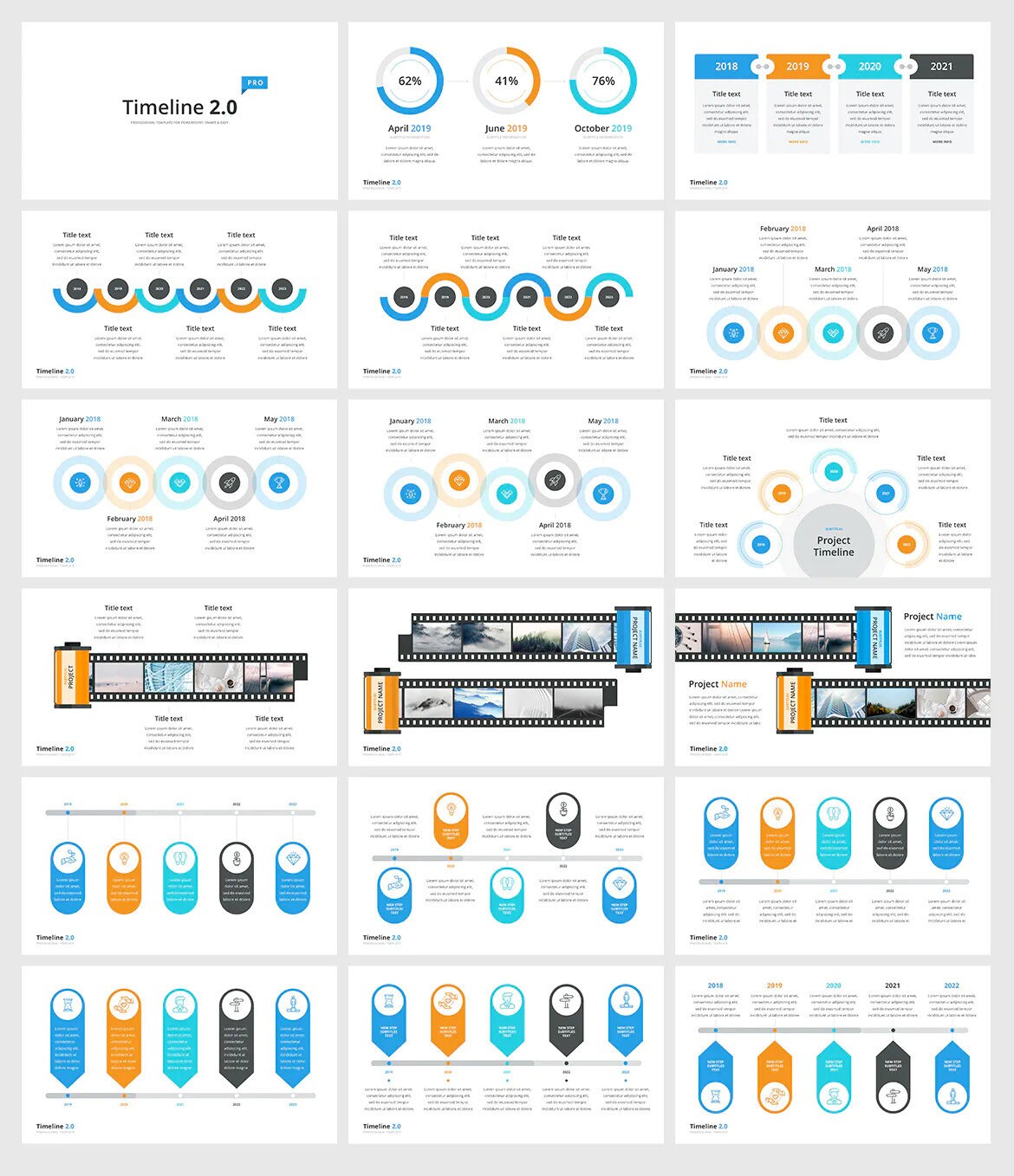 Timeline 2.0 for Powerpoint - Etsy
