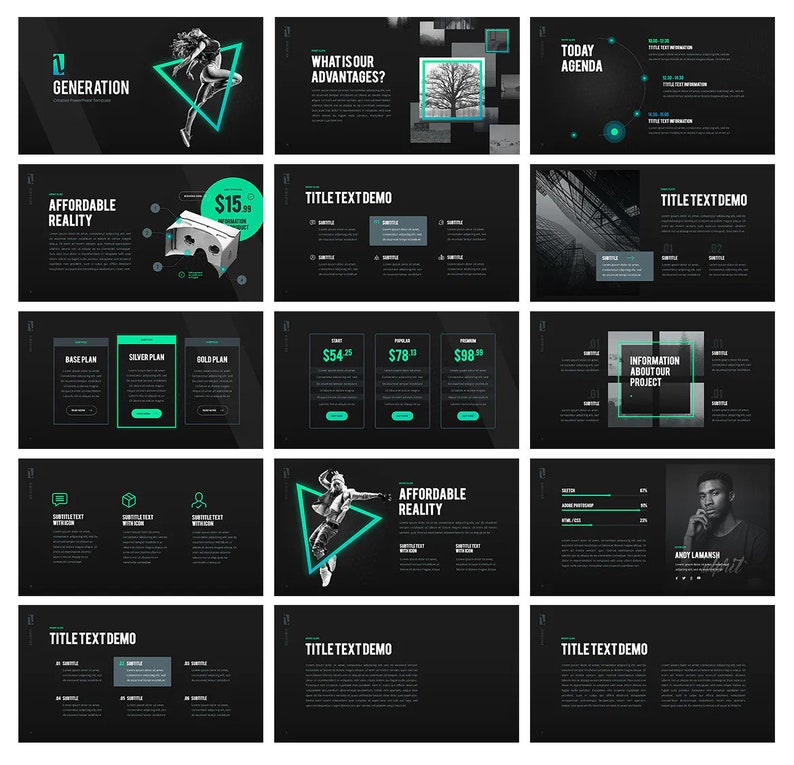 Z Generation - Creative Powerpoint Template - Etsy