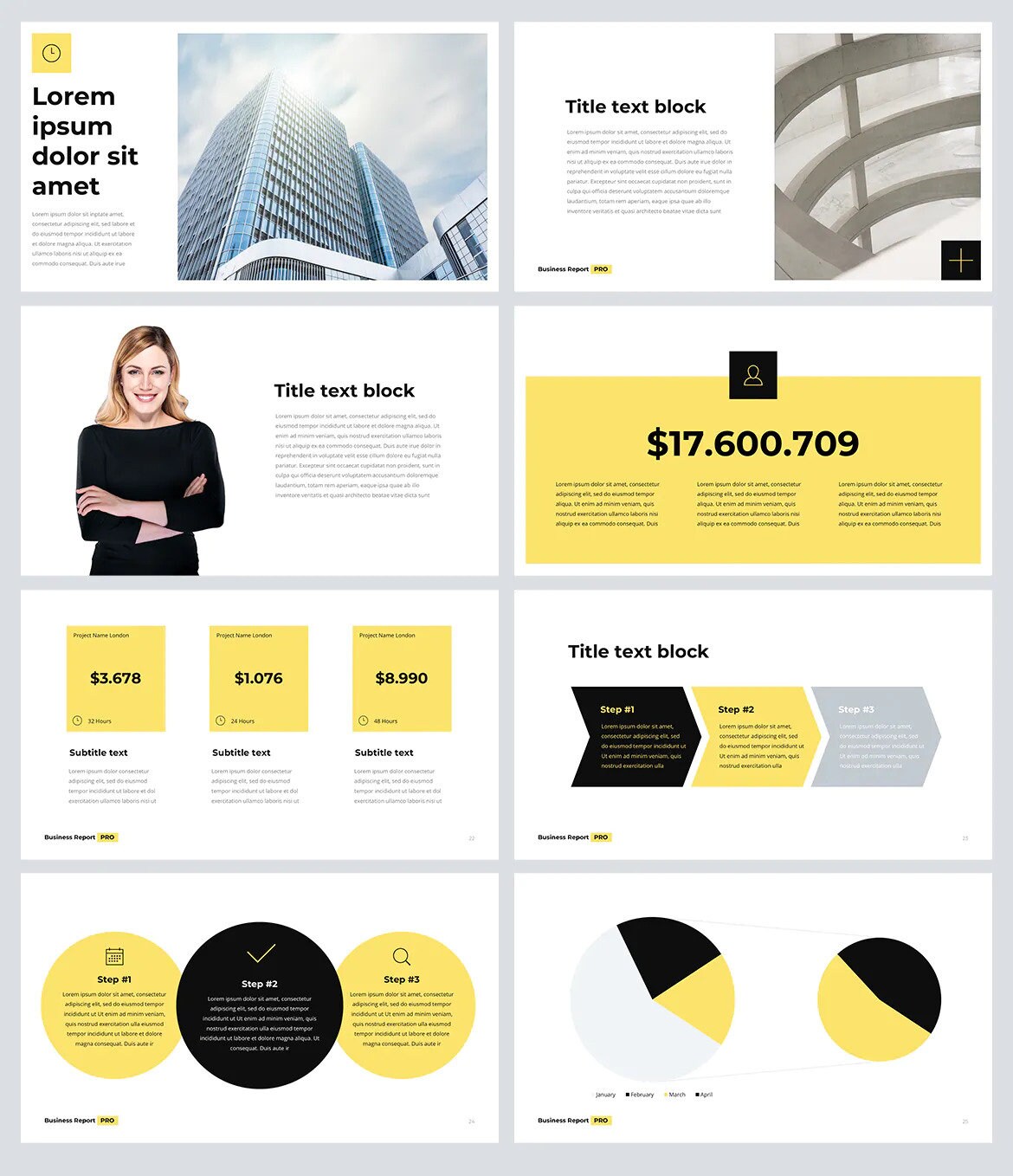 Business Report PRO Powerpoint Template - Etsy