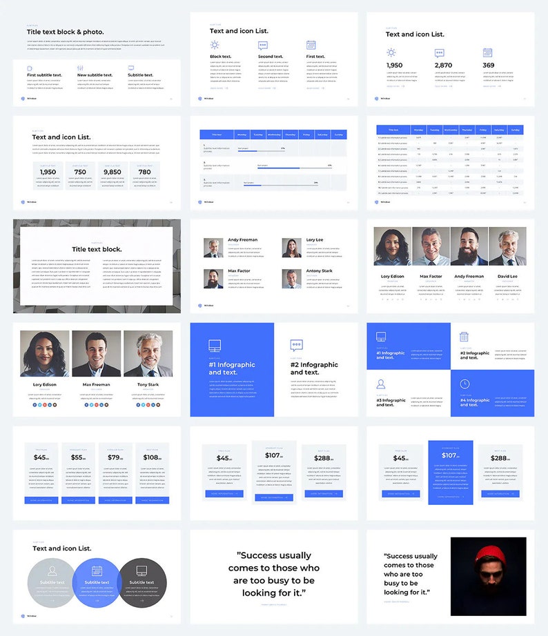 Business Powerpoint Template - Etsy