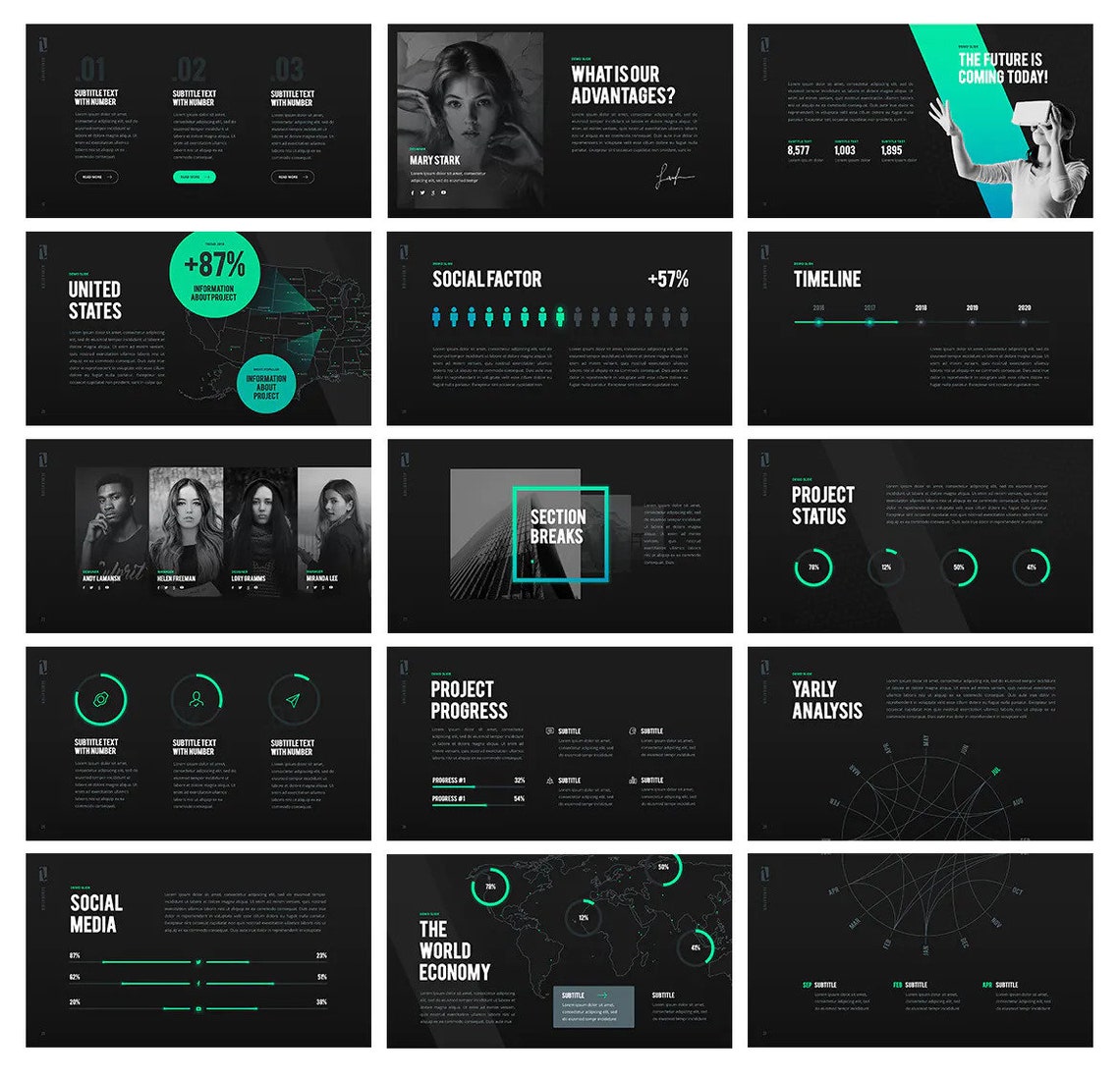Z Generation - Creative Powerpoint Template - Etsy