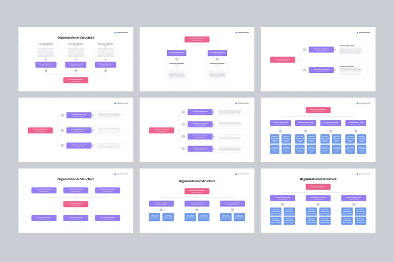 Org Charts Powerpoint Templates - Etsy