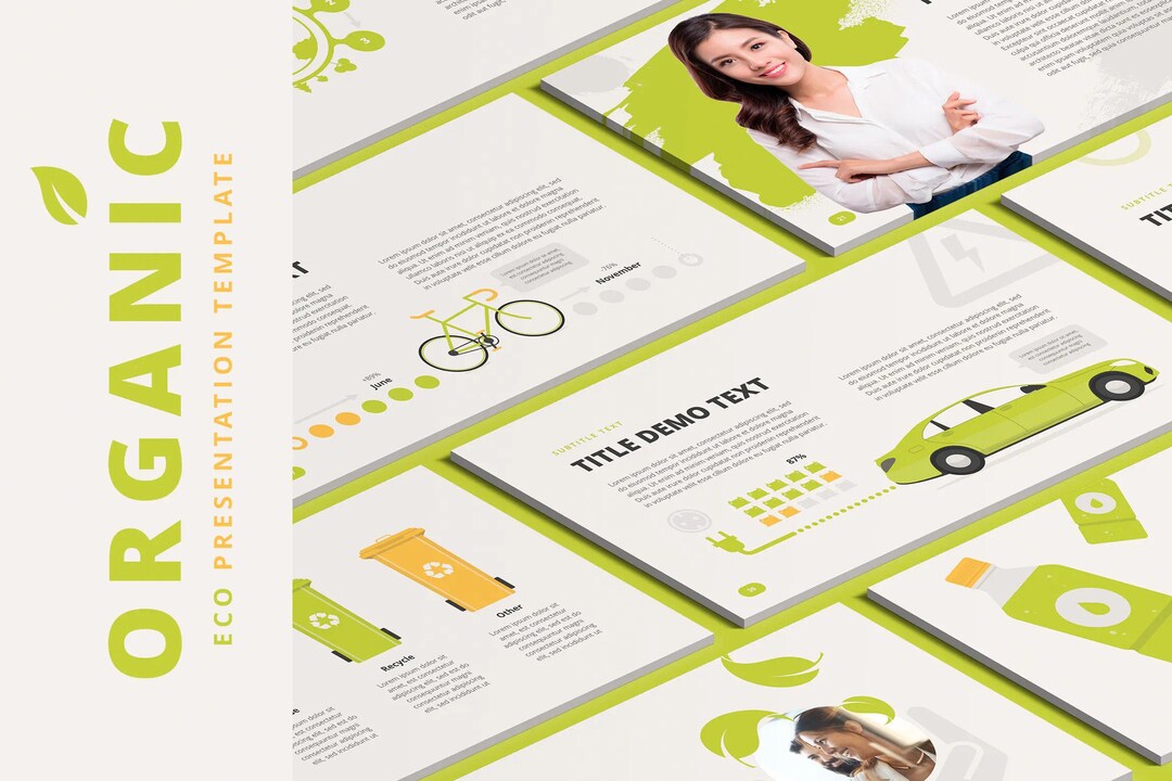 Organic Powerpoint Template - Etsy