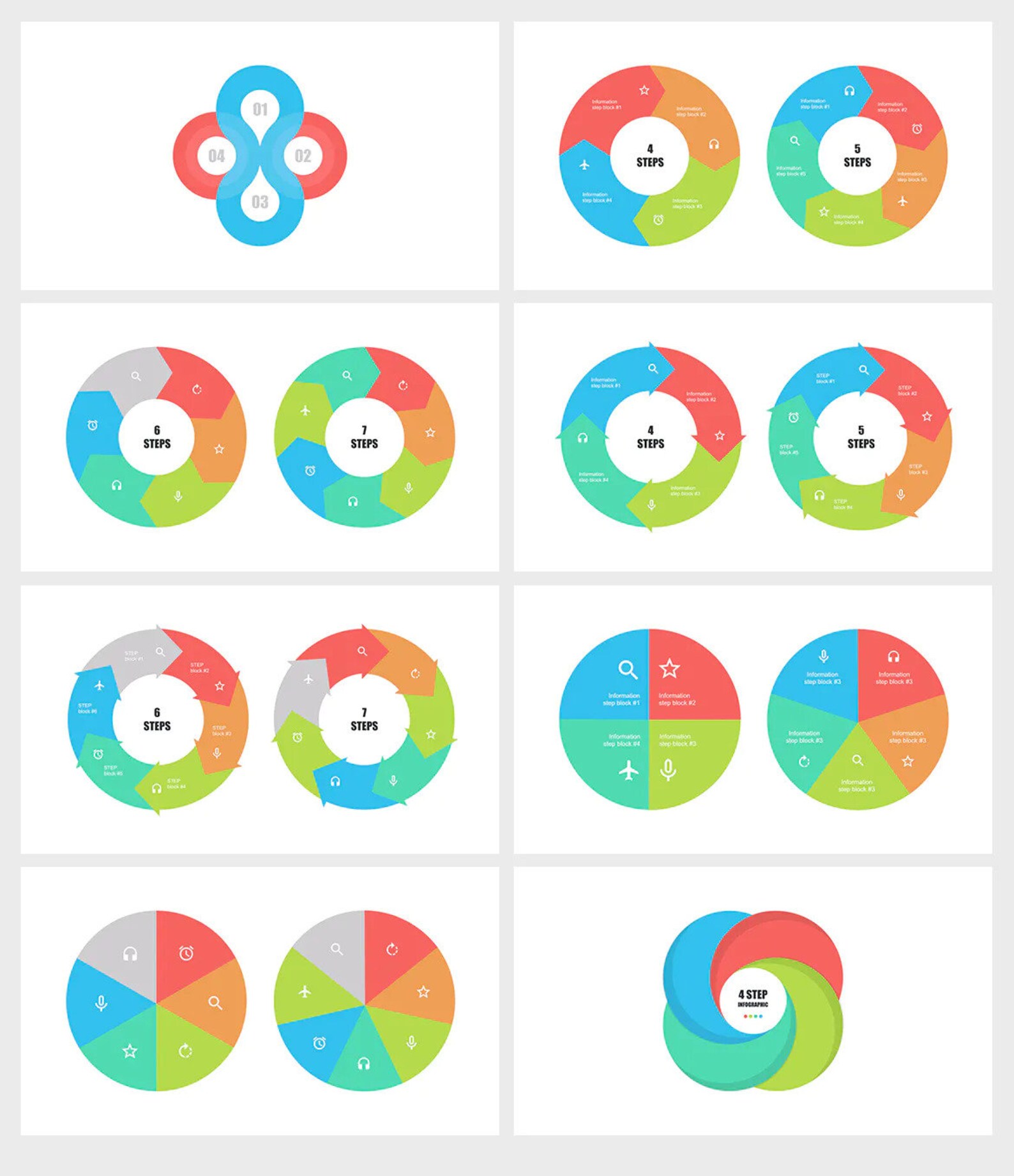 Circular Process Powerpoint Templates - Etsy