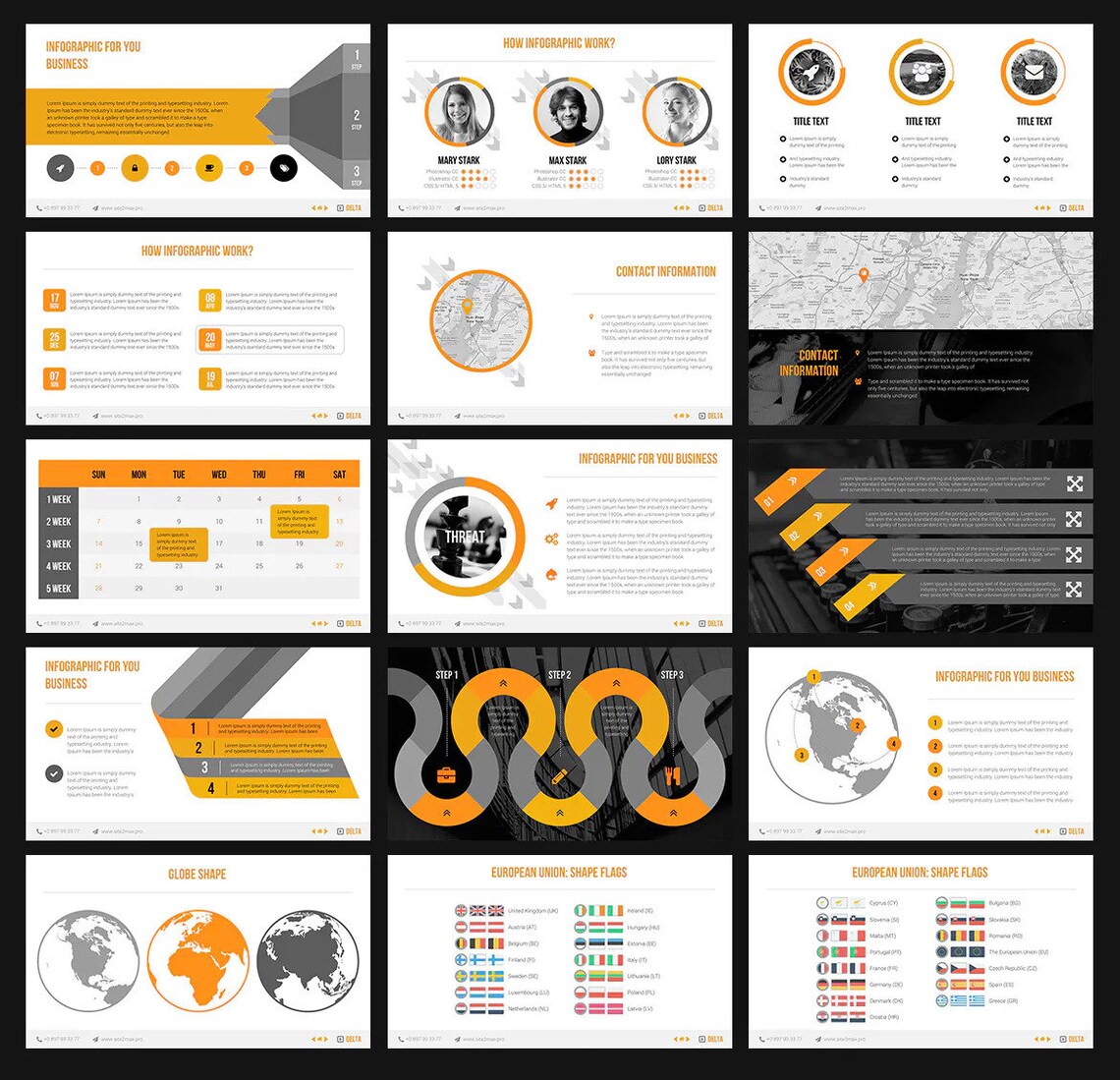 Delta Powerpoint Template (Instant Download) - Etsy
